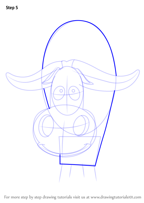 How to Draw Ox and Bird from Skunk Fu! (Skunk Fu!) Step by Step ...