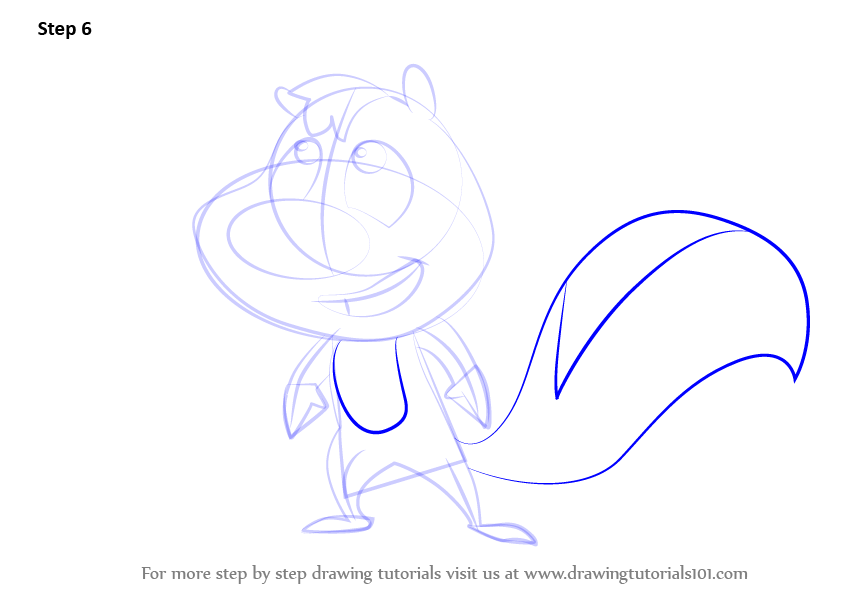 How to Draw Skunk from Skunk Fu! (Skunk Fu!) Step by Step ...