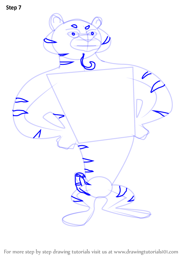 How to Draw Tiger from Skunk Fu! (Skunk Fu!) Step by Step ...