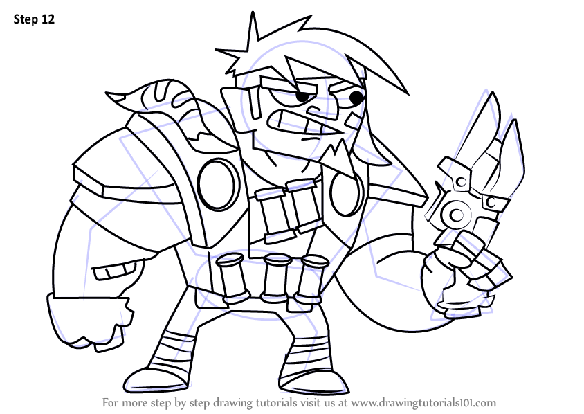 How to Draw John Bull from Slugterra (Slugterra) Step by Step ...