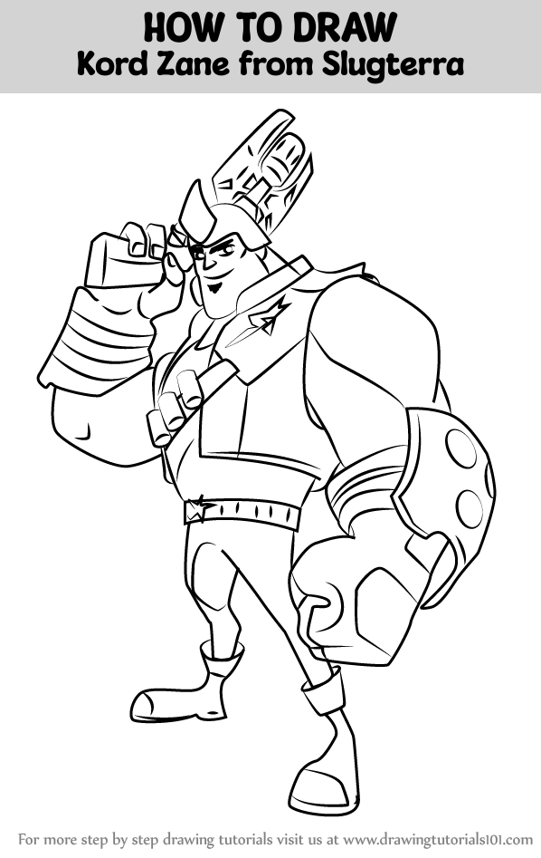 How to Draw Kord Zane from Slugterra (Slugterra) Step by Step ...