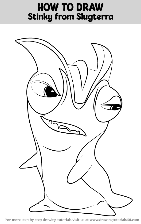 How to Draw Stinky from Slugterra (Slugterra) Step by Step ...