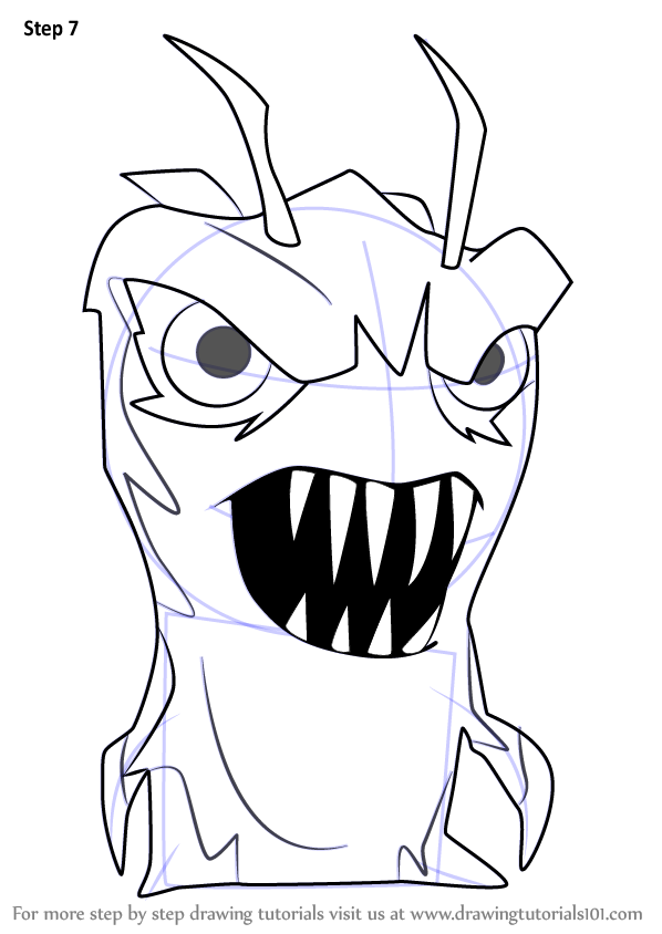 How to Draw Terrarix from Slugterra (Slugterra) Step by Step ...