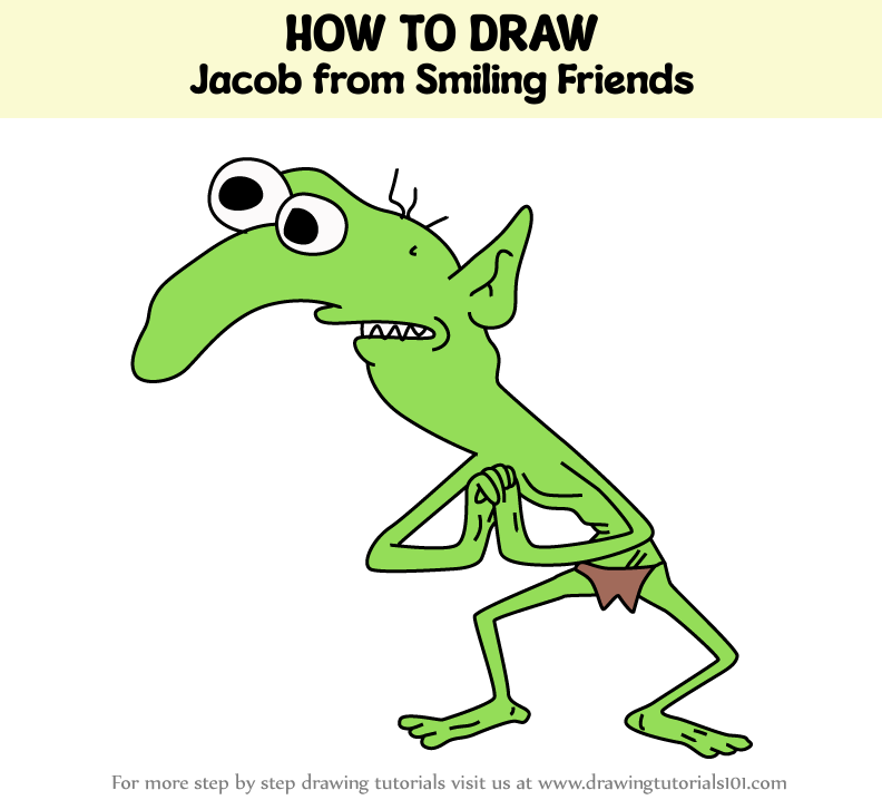 How to Draw Jacob from Smiling Friends (Smiling Friends) Step by Step ...
