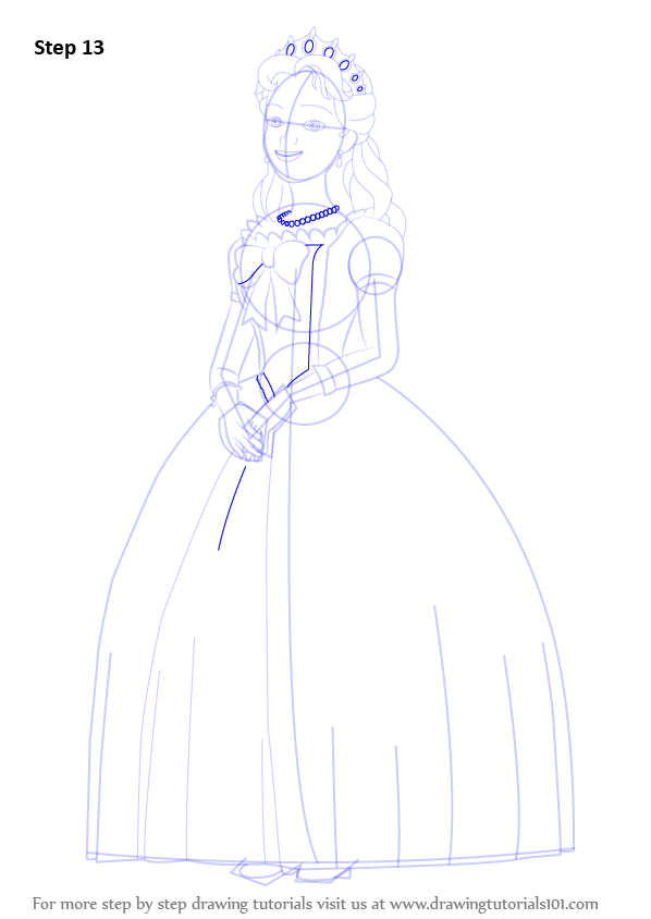 How to Draw Queen Miranda from Sofia the First (Sofia the First) Step ...