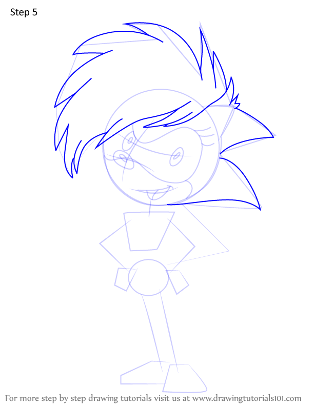 How to Draw Sonia the Hedgehog from Sonic Underground (Sonic ...