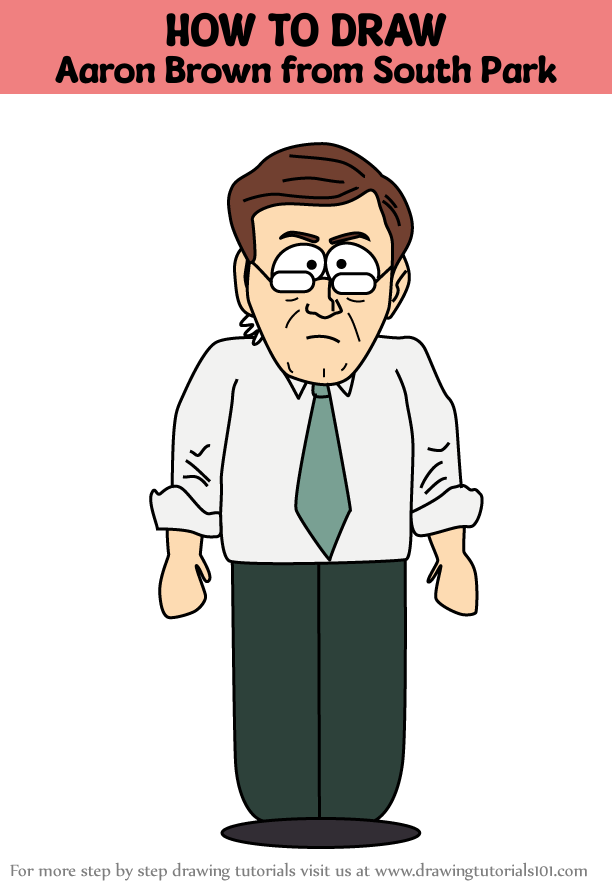 How to Draw Aaron Brown from South Park (South Park) Step by Step ...