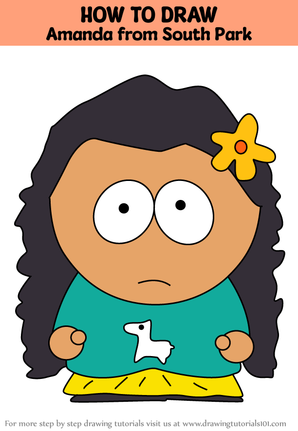 How to Draw Amanda from South Park (South Park) Step by Step ...