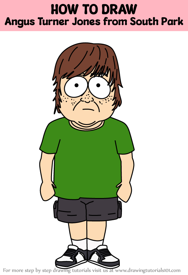 How to Draw Angus Turner Jones from South Park (South Park) Step by ...
