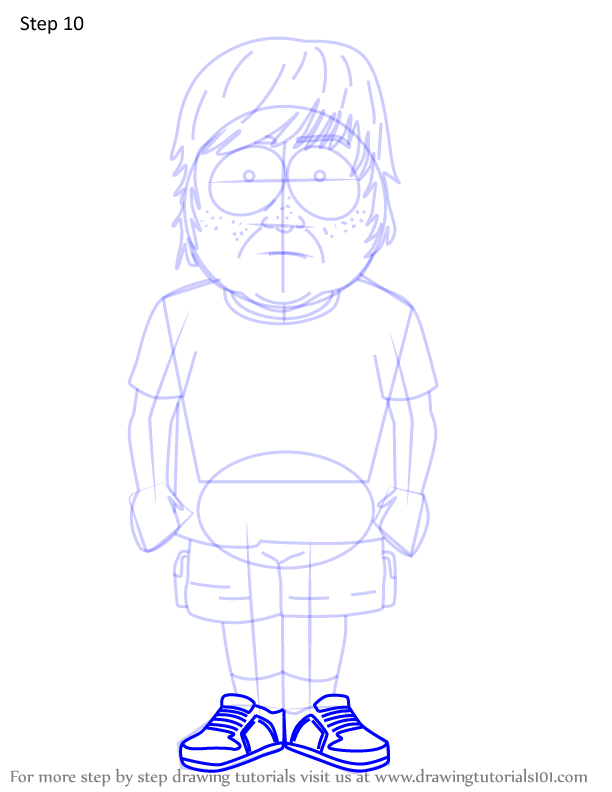 How to Draw Angus Turner Jones from South Park (South Park) Step by ...