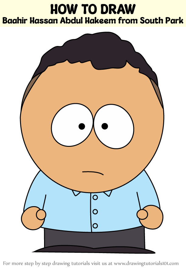 How to Draw Baahir Hassan Abdul Hakeem from South Park (South Park ...