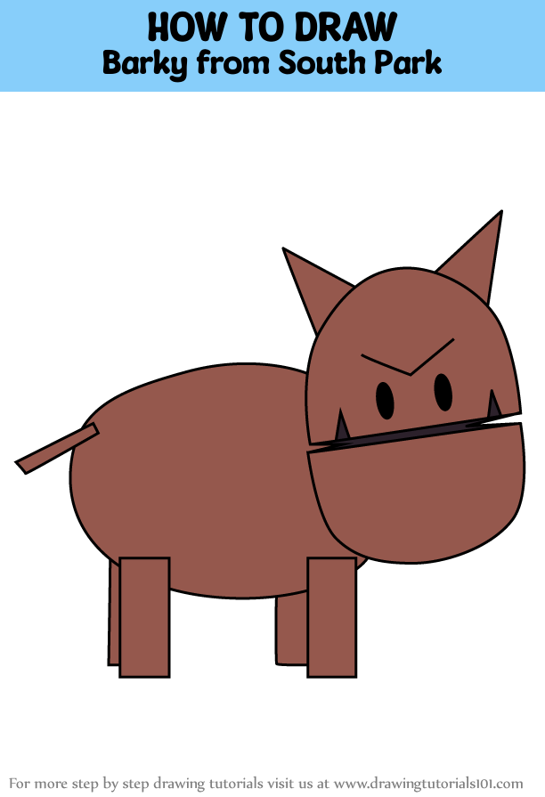 How to Draw Barky from South Park (South Park) Step by Step ...