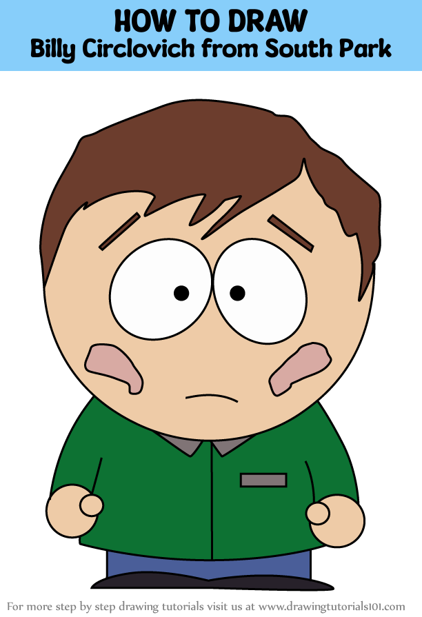 How to Draw Billy Circlovich from South Park (South Park) Step by Step ...