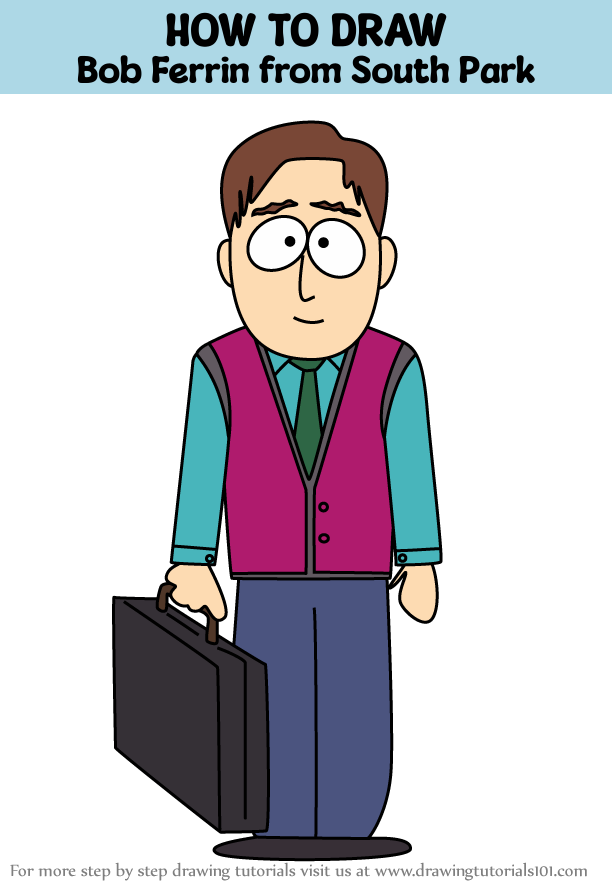 How to Draw Bob Ferrin from South Park (South Park) Step by Step ...