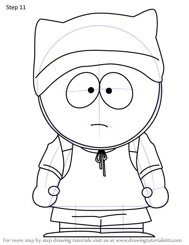 How to Draw Boy in Finn Costume from South Park (South Park) Step by ...