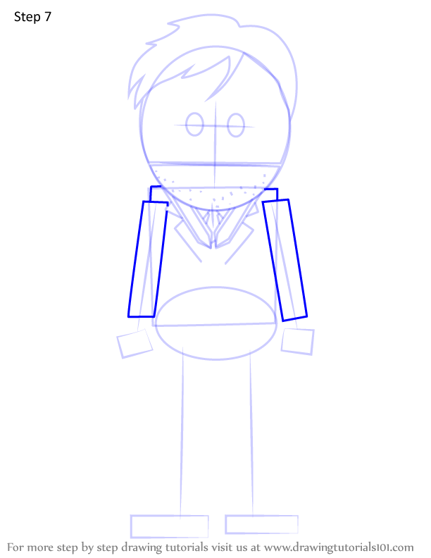 How to Draw Bryan Adams from South Park (South Park) Step by Step | DrawingTutorials101.com