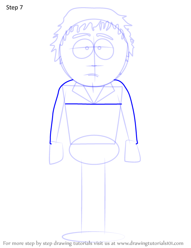 How to Draw Cab Driver from South Park (South Park) Step by Step ...