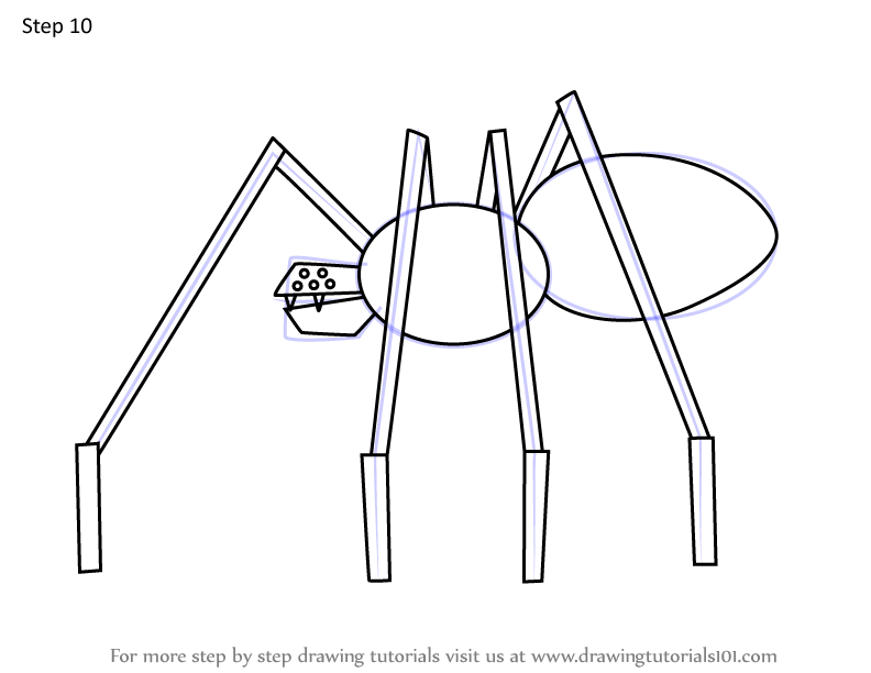 How to Draw Canadian Barking Spider from South Park (South Park) Step ...