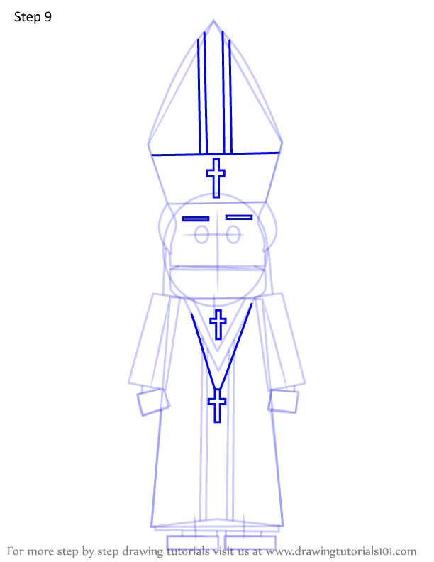 How to Draw Canadian Bishop from South Park (South Park) Step by Step ...