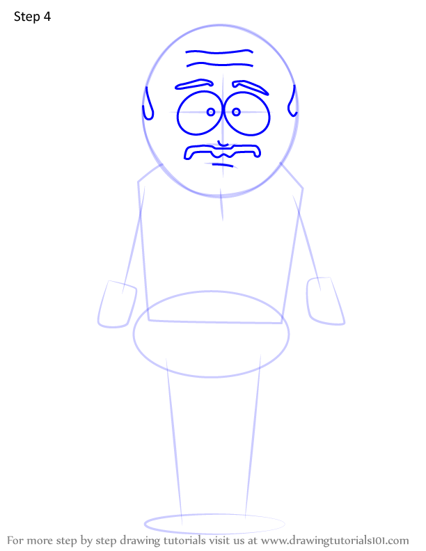How to Draw Cartman's Father from South Park (South Park) Step by Step ...