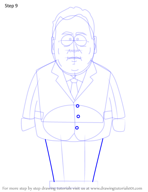 How to Draw Chris Christie from South Park (South Park) Step by Step ...