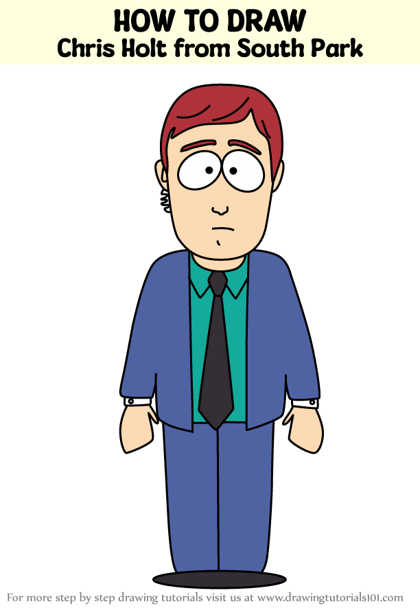 How to Draw Chris Holt from South Park (South Park) Step by Step ...
