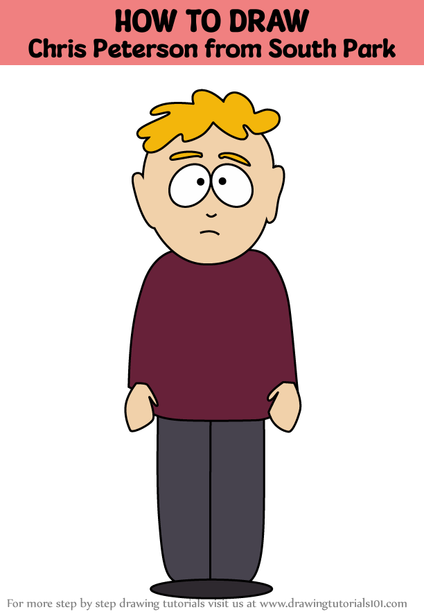 How to Draw Chris Peterson from South Park (South Park) Step by Step ...