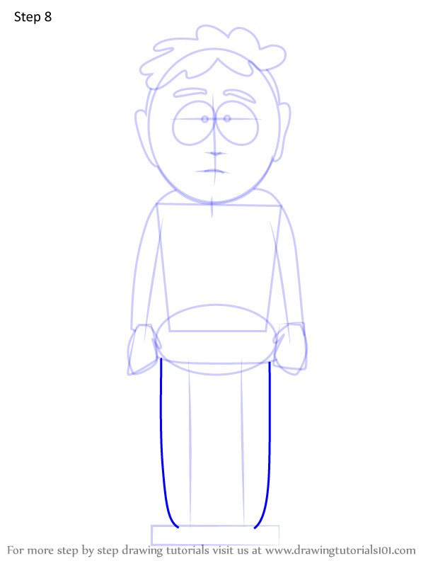 How to Draw Chris Peterson from South Park (South Park) Step by Step | DrawingTutorials101.com