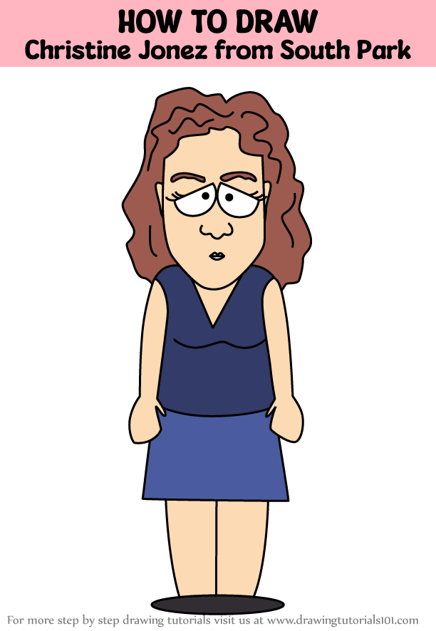 How to Draw Christine Jonez from South Park (South Park) Step by Step ...