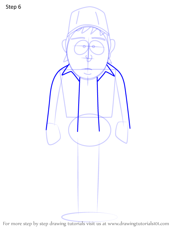 How to Draw Dwight Schultz from South Park (South Park) Step by Step ...