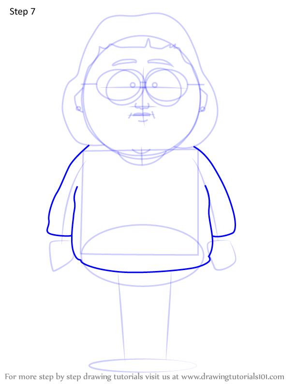 How to Draw Ellen Malkinson from South Park (South Park) Step by Step ...