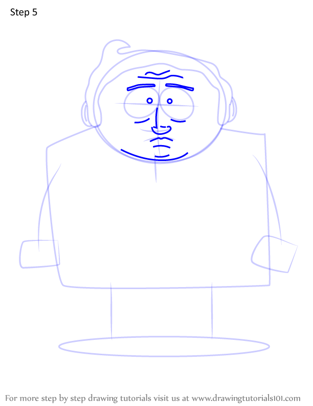 How to Draw Fat Bob Cartman from South Park (South Park) Step by Step ...