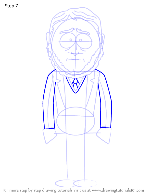 How to Draw Geoff Hamill from South Park (South Park) Step by Step ...