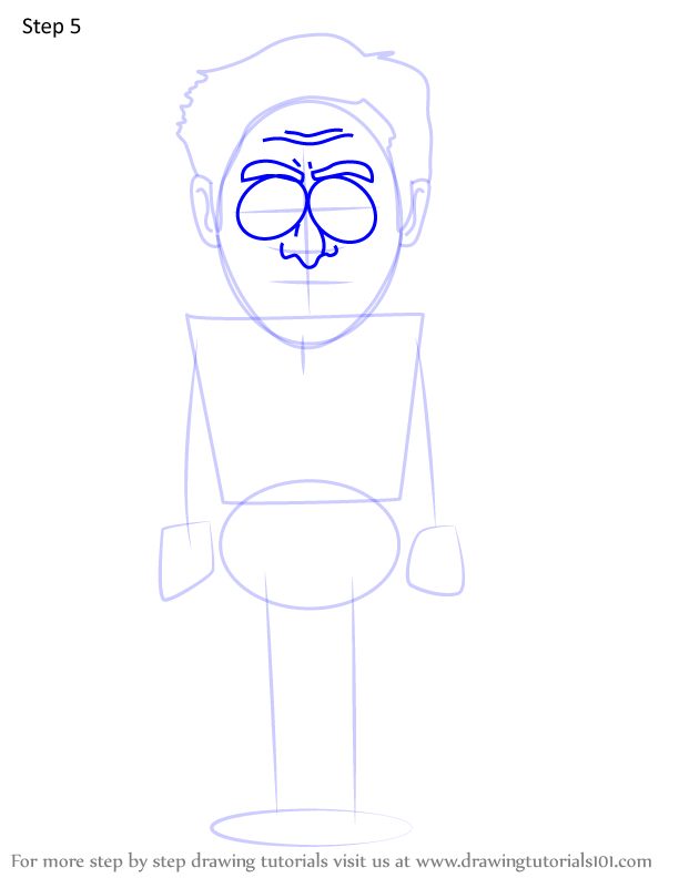 How to Draw Geraldo Rivera from South Park (South Park) Step by Step ...