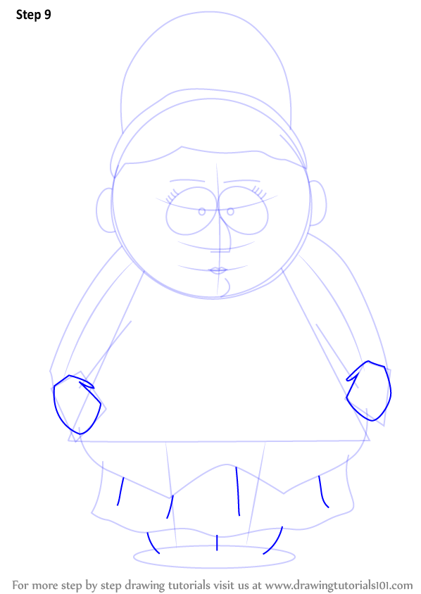 How to Draw Sheila Broflovski from South Park (South Park) Step by Step ...