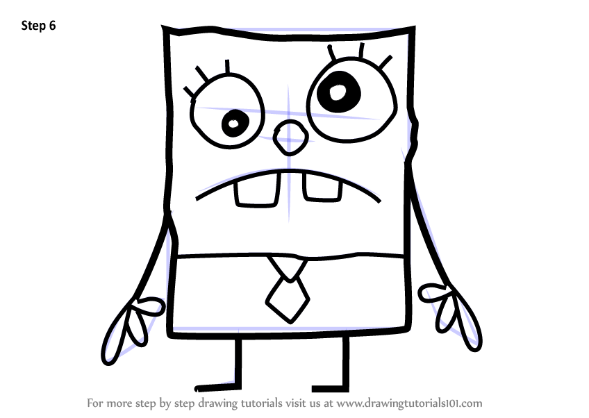 How To Draw DoodleBob From SpongeBob SquarePants SpongeBob SquarePants
