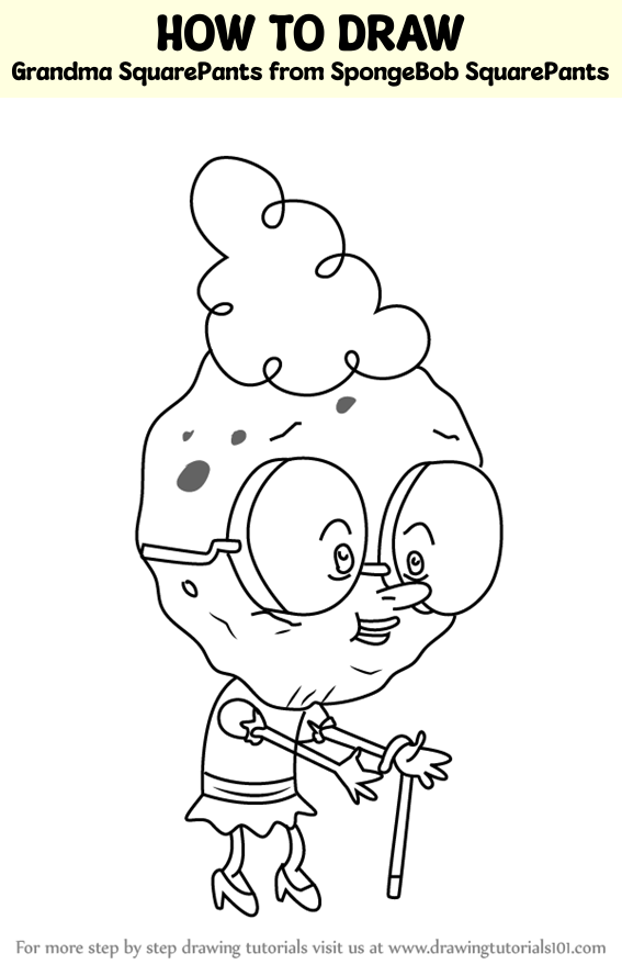 How to Draw Grandma SquarePants from SpongeBob SquarePants (SpongeBob ...