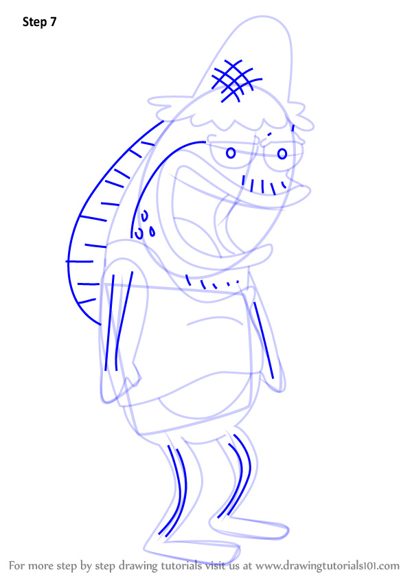 How to Draw Grubby Grouper from SpongeBob SquarePants (SpongeBob ...
