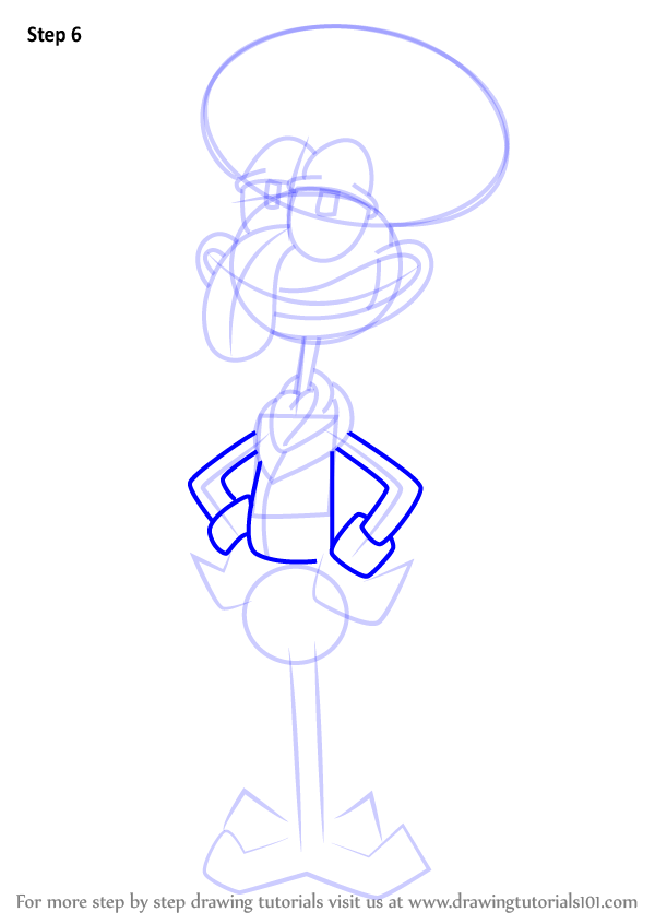 How to Draw Squilliam Fancyson from SpongeBob SquarePants (SpongeBob ...