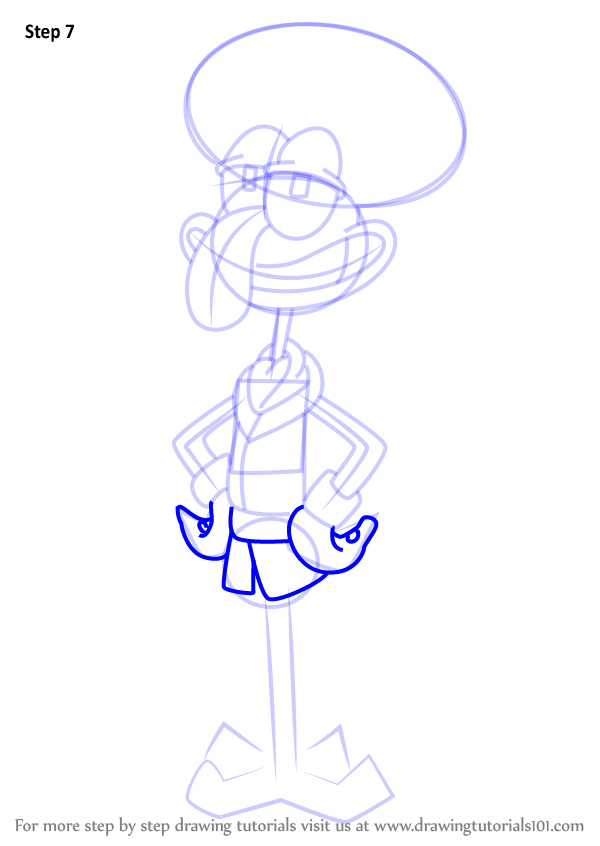 How to Draw Squilliam Fancyson from SpongeBob SquarePants (SpongeBob ...