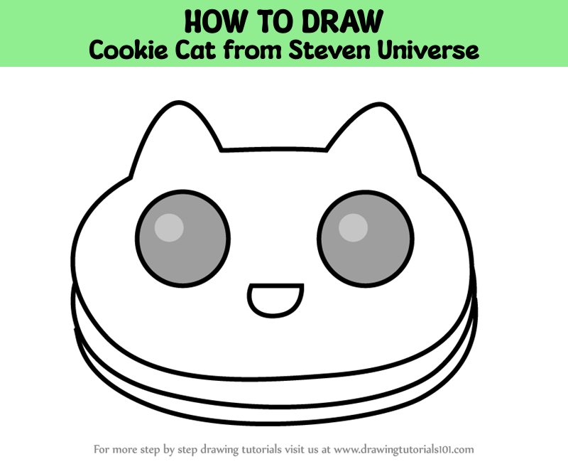 How to Draw Cookie Cat from Steven Universe (Steven Universe) Step by ...