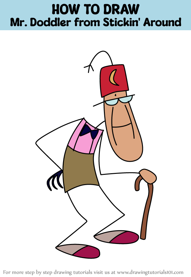 How to Draw Mr. Doddler from Stickin' Around (Stickin' Around) Step by ...