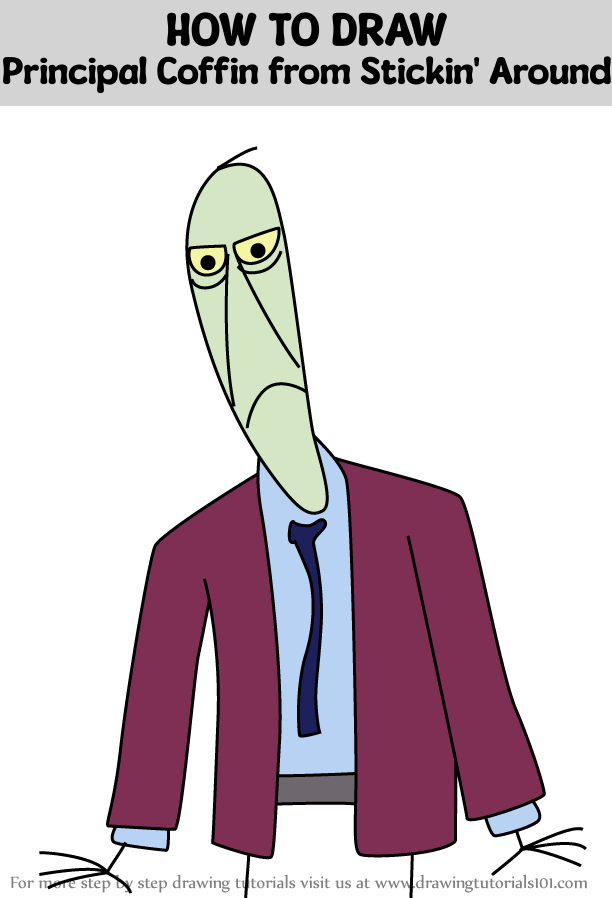How to Draw Principal Coffin from Stickin' Around (Stickin' Around ...