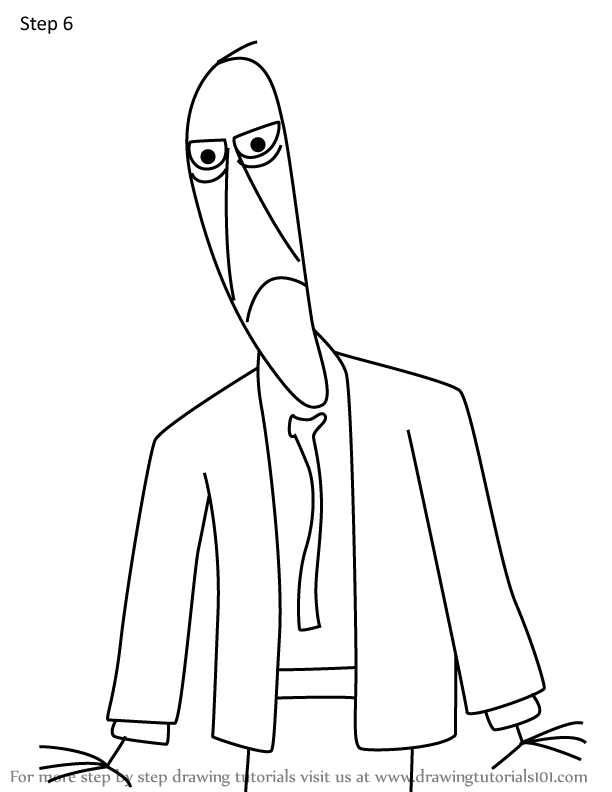 How to Draw Principal Coffin from Stickin' Around (Stickin' Around ...