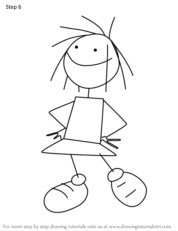 How to Draw Stacy Stickler from Stickin' Around (Stickin' Around) Step ...