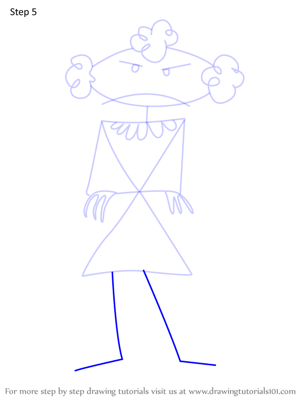 How to Draw Stella Stickler from Stickin' Around (Stickin' Around) Step ...