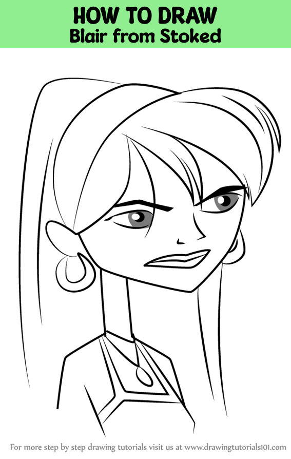 How to Draw Blair from Stoked (Stoked) Step by Step ...
