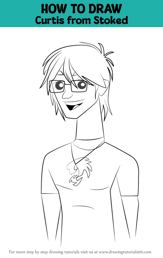How to Draw Curtis from Stoked (Stoked) Step by Step ...