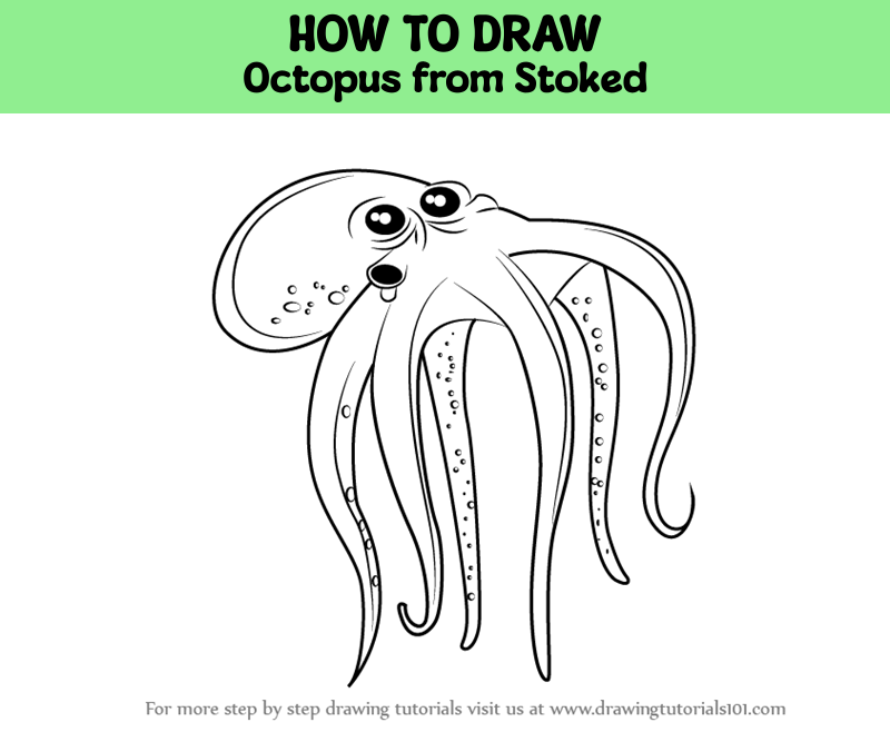 How To Draw A Octopus Cartoon