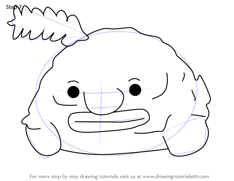 How to Draw Blobfish from Summer Camp Island (Summer Camp Island) Step by Step ...